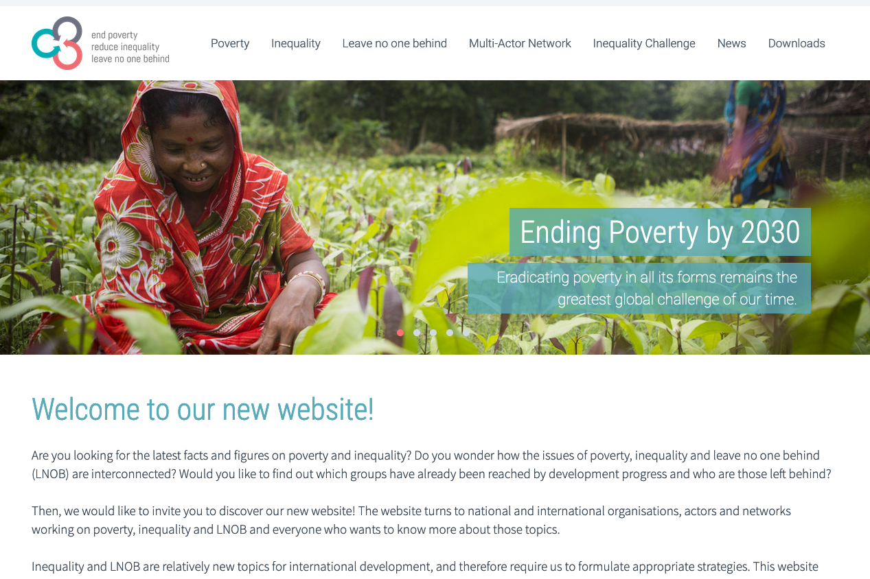Welcome to our new website! – Aspects of poverty, inequality and LNOB